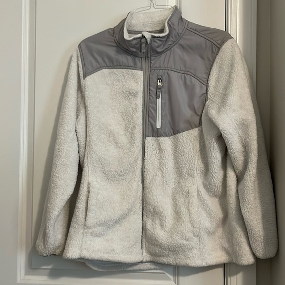 Faded Glory | Jackets & Coats | Faded Glory White Fuzzy Jacket | Poshmark